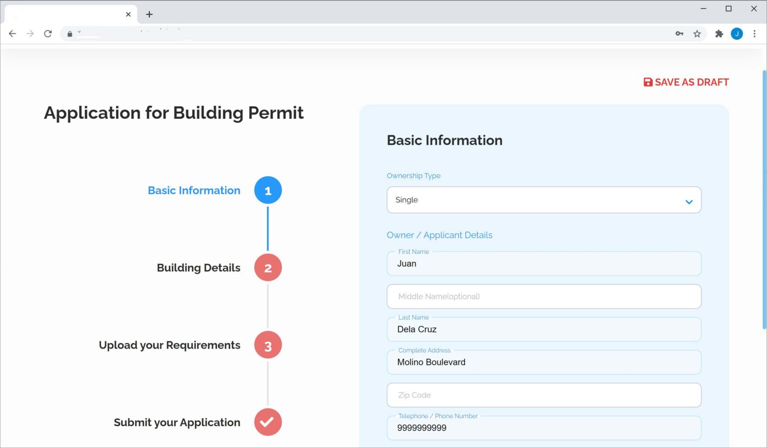 Building Permit Application – Integrated LGU System