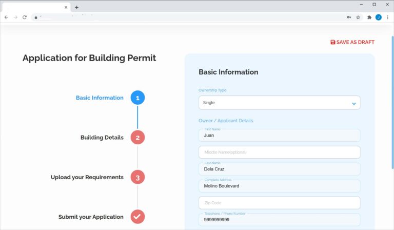 Building Permit Application – Integrated LGU System